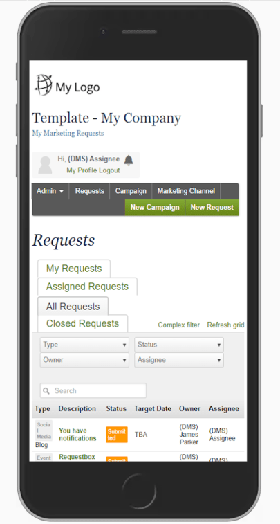 Responsive Design | Requestbox